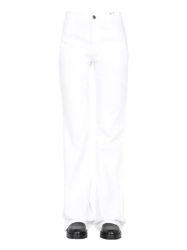 Raf Simons Wide Flare Jeans - White