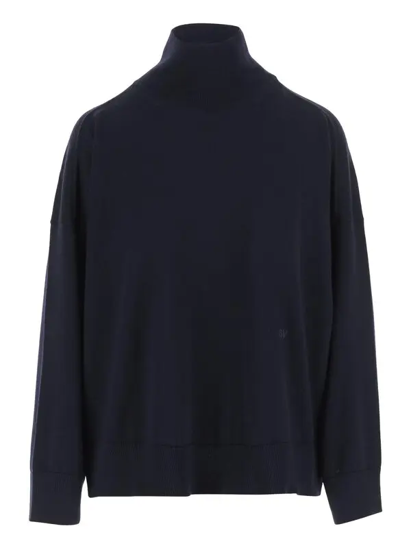 Bottega Veneta High Neck Knitted Jumper - Black