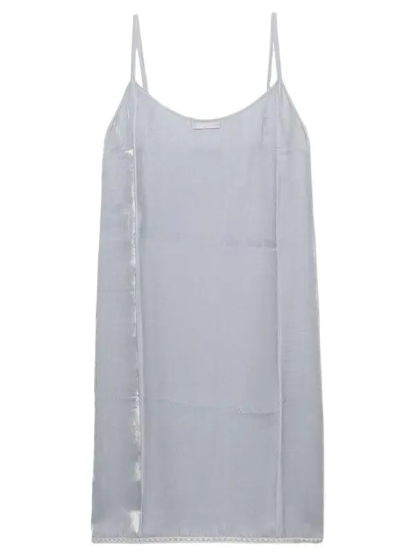 Prada Velvet Slip Dress - Interstellar Blue