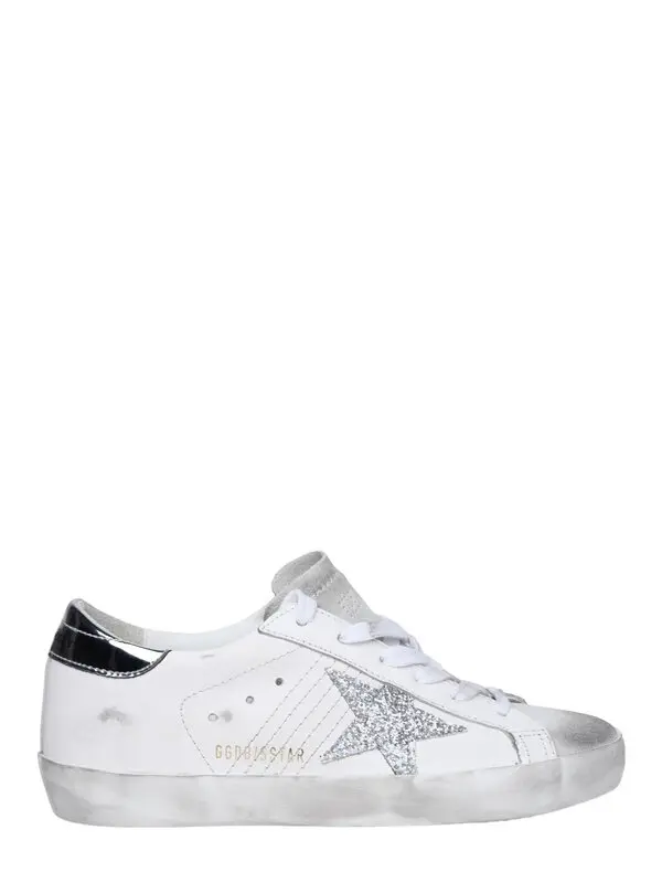 GOLDEN GOOSE Super Star Lace-up Sneakers - White