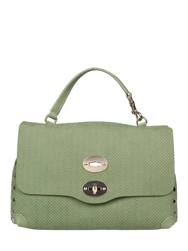 ZANELLATO Postina Amoretto Twist-block Small Handbag - Green