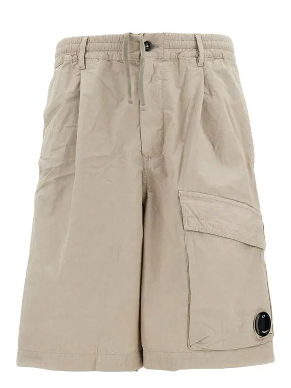 C.P. COMPANY Micro Reps Lens Boxy Shorts - Nude