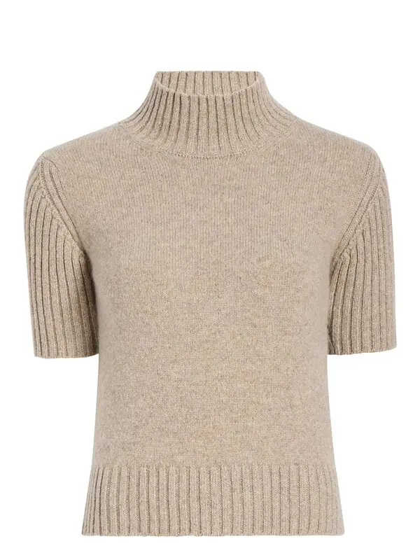 Khaite Talvi Mock-neck Sweater - Camel