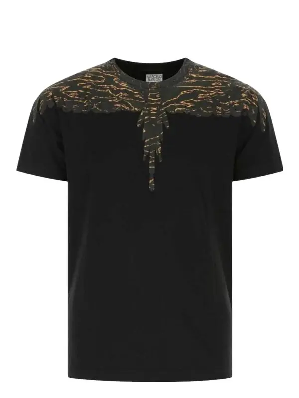 MARCELO BURLON COUNTY OF MILAN Wings-print Short-sleeve T-shirt - Black