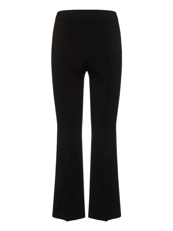 Theory Flared Wide-leg Pants - Black