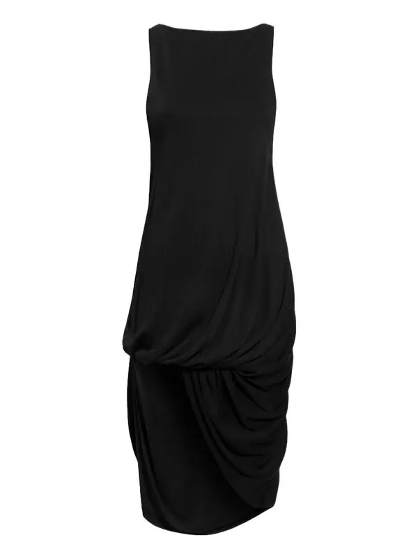Jacquemus Sleeveless Draped Boat-neck Dress - Black