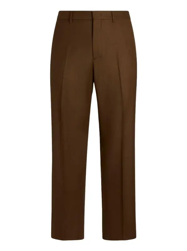 Etro Tailored Wool Trousers - Khaki