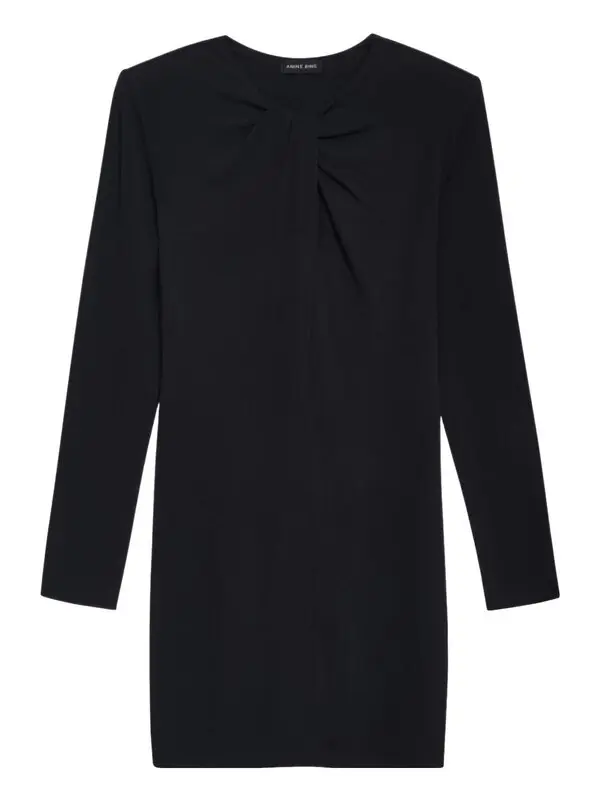 ANINE BING Amaya Knot-detail Dress - Black