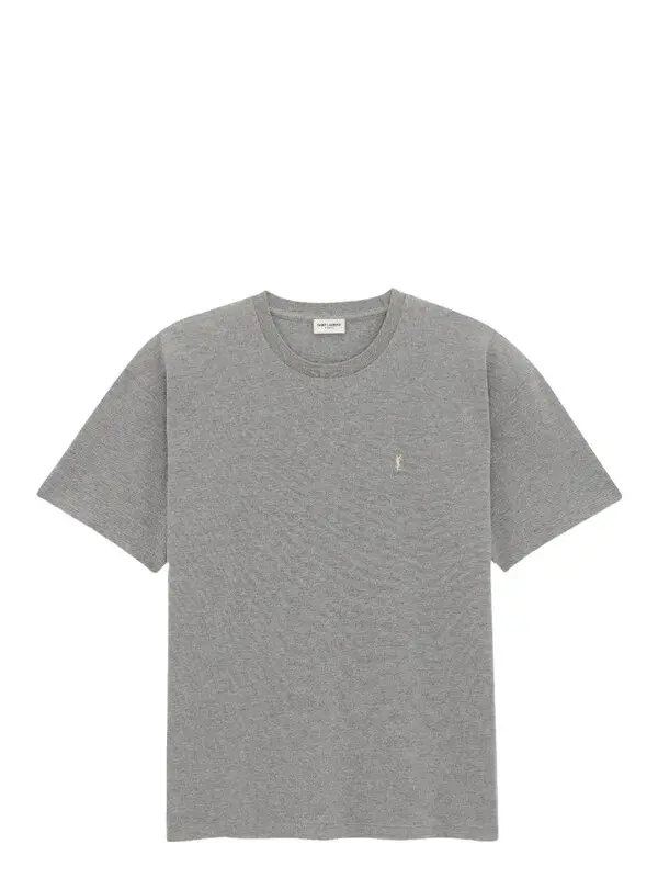 Saint Laurent Cassandre Crewneck T-shirt - Grey
