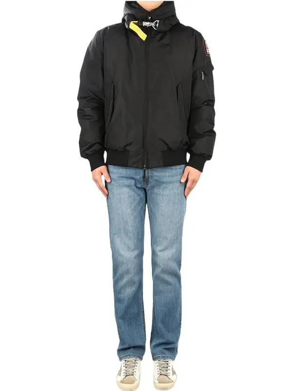 PARAJUMPERS Hooded Zip Down Jacket - Black
