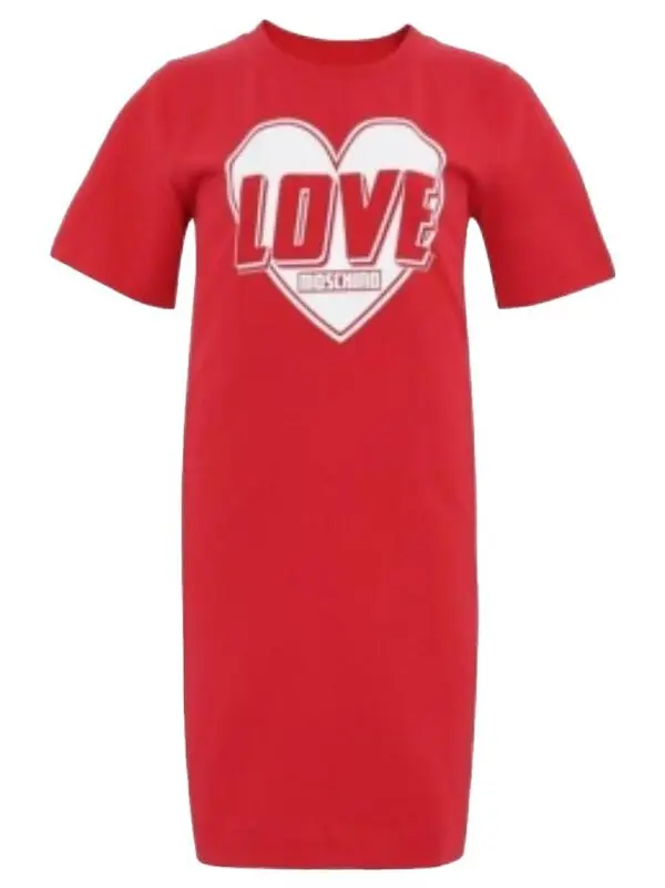 Moschino T-shirt Dress - Red