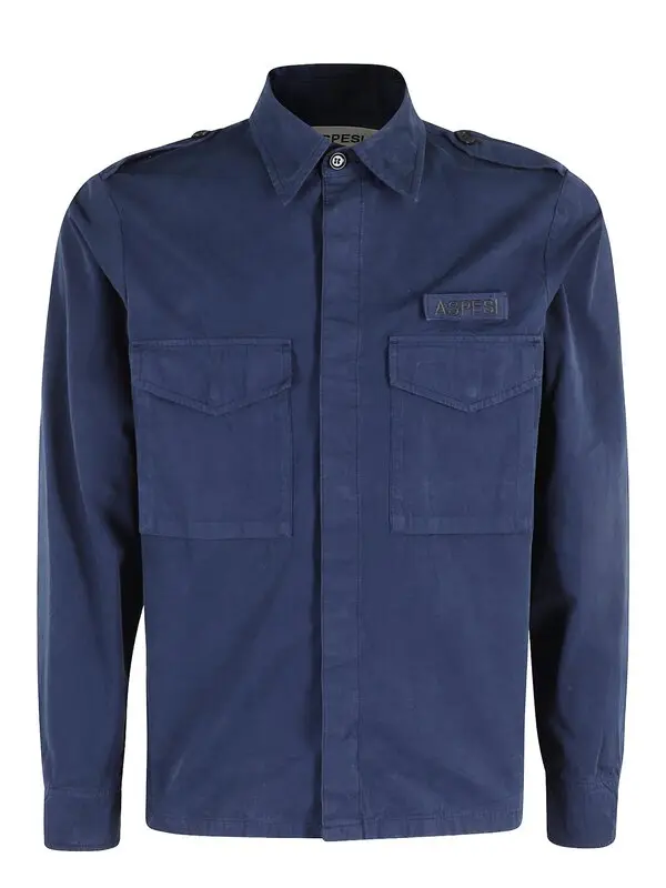 Aspesi Cotton Shirt Jacket - Blue