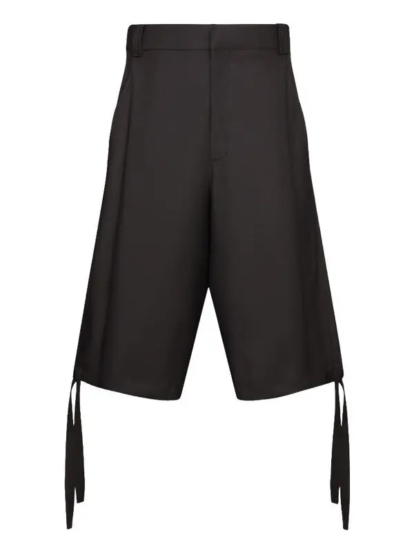 Dior Wide-leg Bermuda Shorts - Black