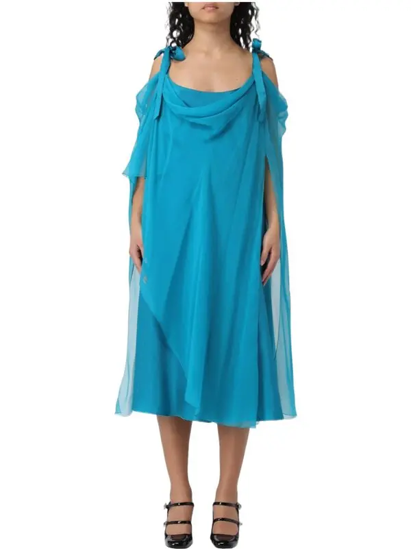 Alberta Ferretti Sling Dress - Blue