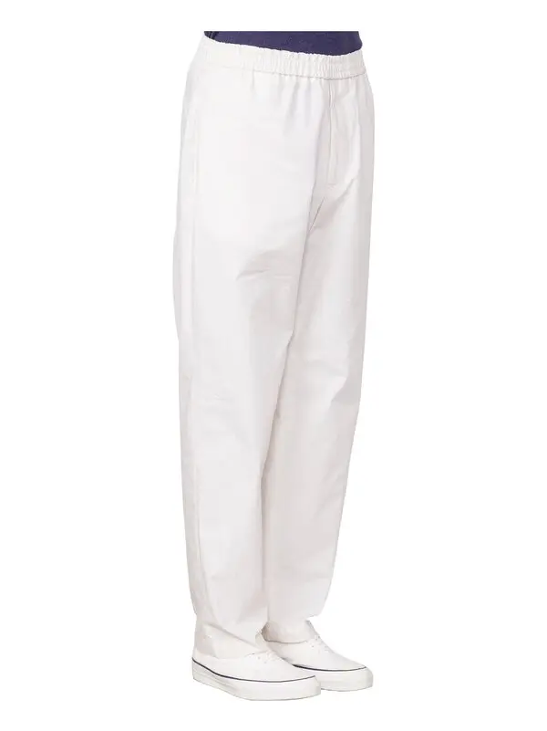 Officine Générale Organic Cotton Casual Trousers - White
