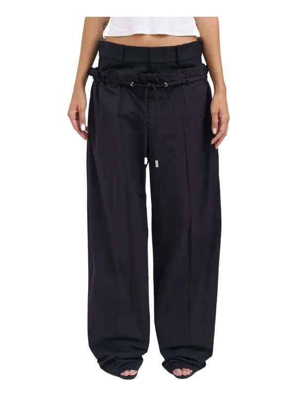 Dsquared2 Hybrid Trousers With Drawstring Waist - Black