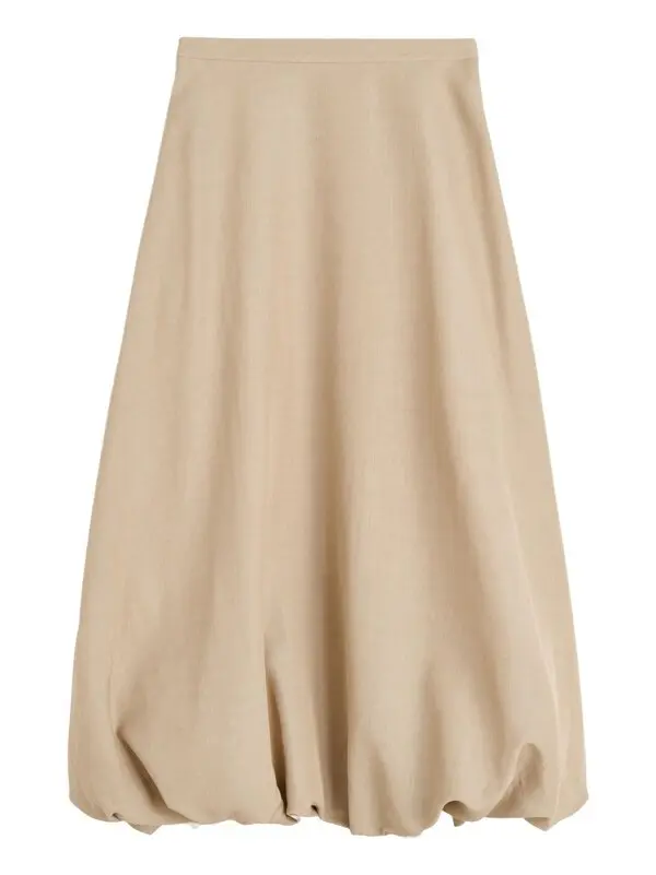 BY MALENE BIRGER Aubrey Balloon-hem Maxi Skirt - Nude