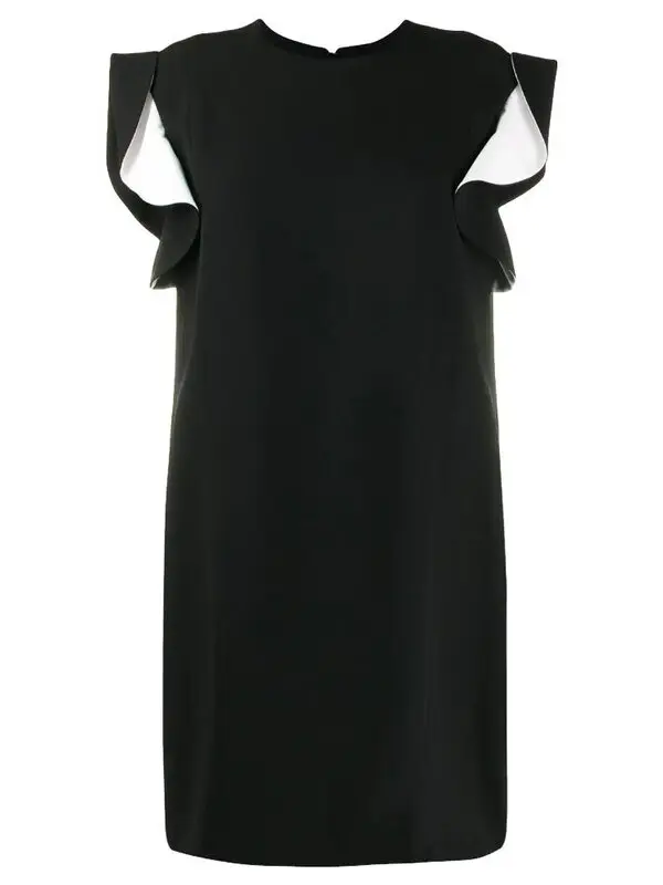 Givenchy Ruffle Sleeve Dress - Black