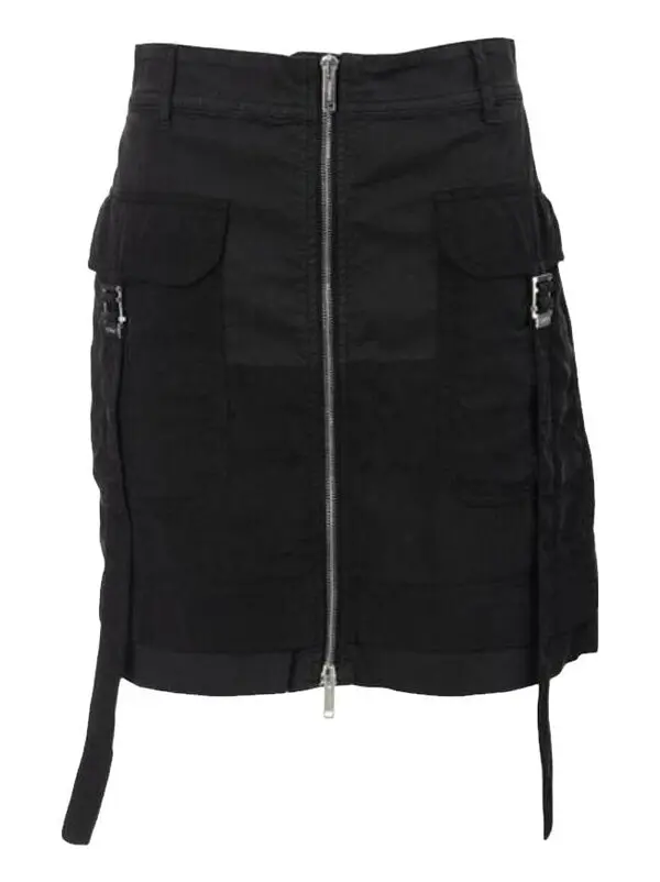 Iceberg Zip-detail Cargo Skirt - Black