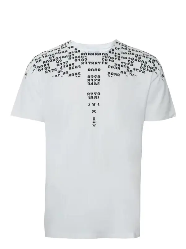 MARCELO BURLON COUNTY OF MILAN Logo Pattern T-shirt - White