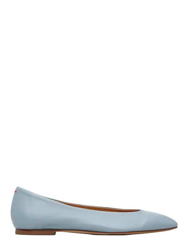 AeydĒ Ellie Almond-toe Flats - Blue