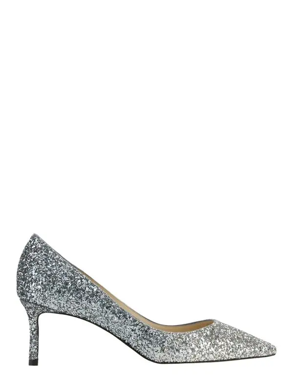 JIMMY CHOO Sequined Stiletto High Heels - Gray