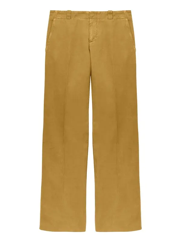 Alexander McQueen Low-waisted Chino Trousers - Sand