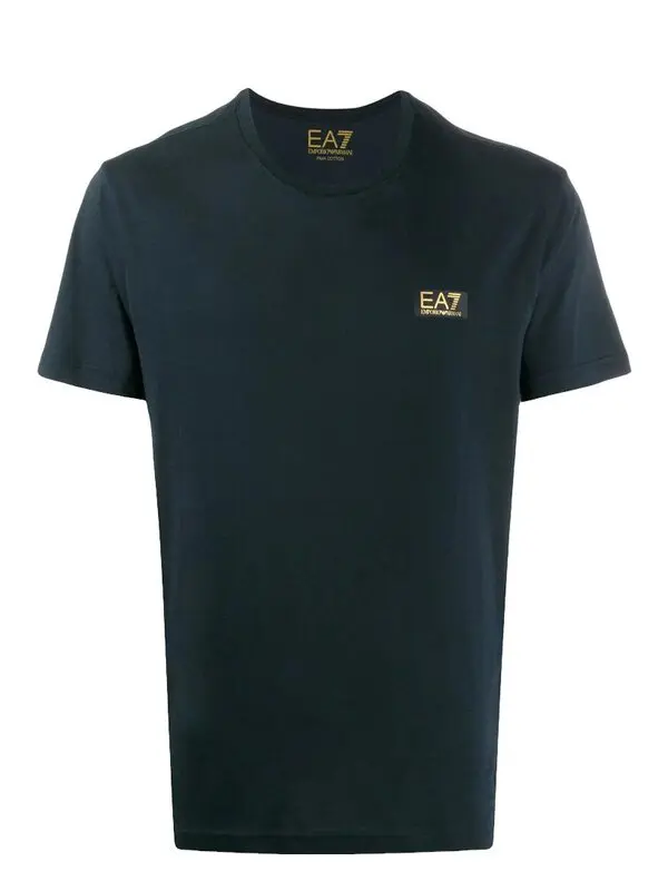 Emporio Armani Logo Printed T-shirt - Black