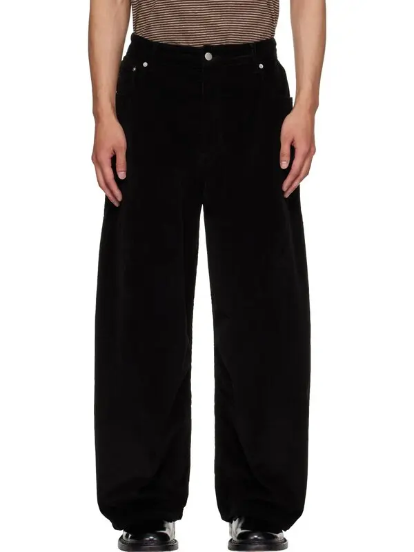 Studio Nicholson Paolo Corduroy Trousers - Black