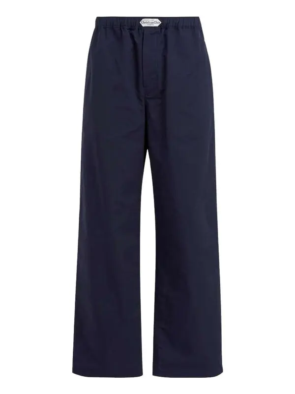 Dior Elasticated Waist Trousers - Dark Blue