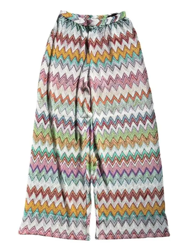 Missoni Zigzag Lamé Flared Pants - Multicolor