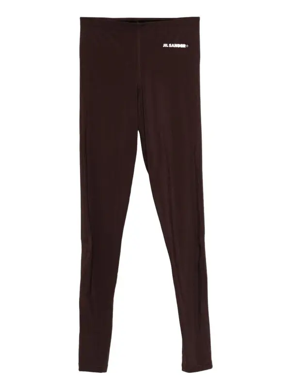 JIL SANDER Logo-embellished Leggings - Black