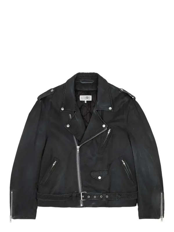 MAISON MARGIELA Oversized Biker Jacket - Black
