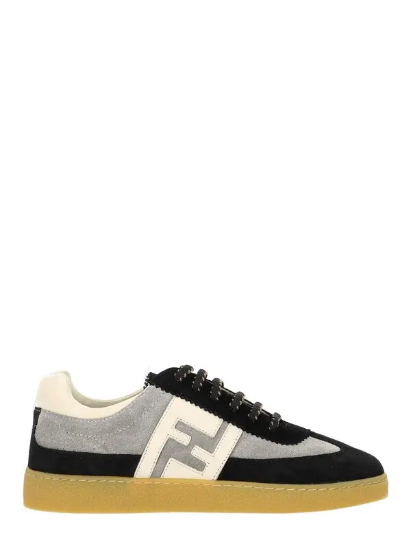 Fendi Colorblocked Lace-up Sneakers - Multicolor