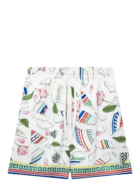 Casablanca Graphic Printed Drawstring Bermuda Shorts - Color