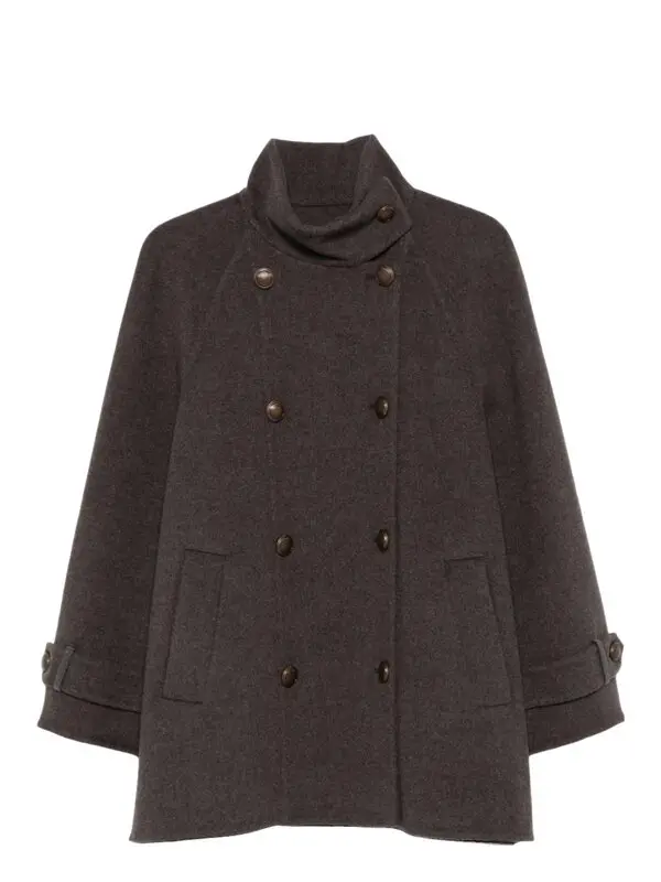 Brunello Cucinelli Double-breasted Coat - Black
