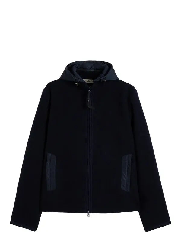 Aspesi Removable Brimmed Casual Jacket - Black