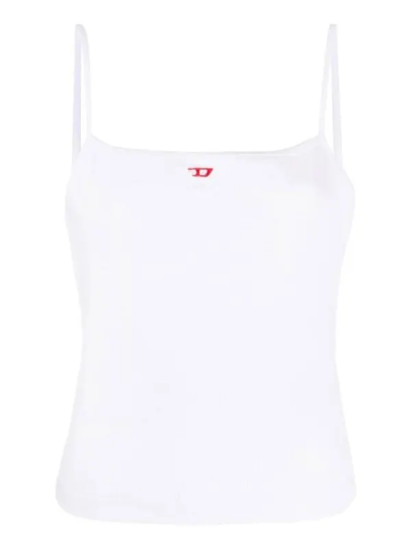 DIESEL® Embroidered Logo Cami Top - White