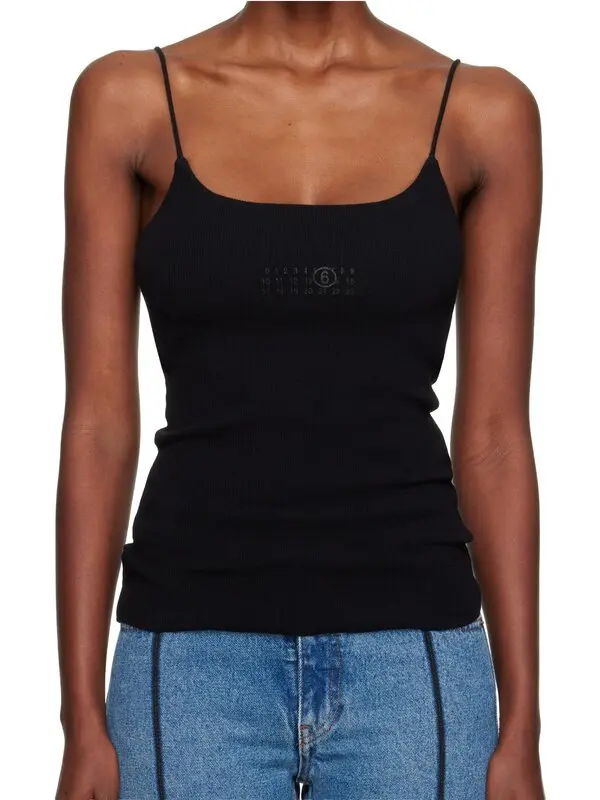 MAISON MARGIELA Spaghetti Strap Top - Black