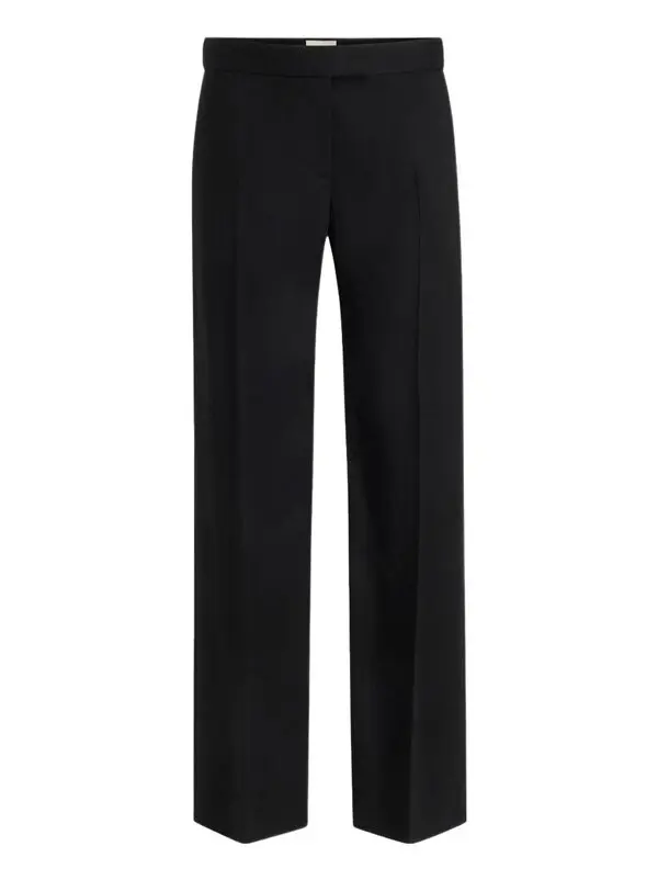 Khaite Callen Wool Track Pants - Black