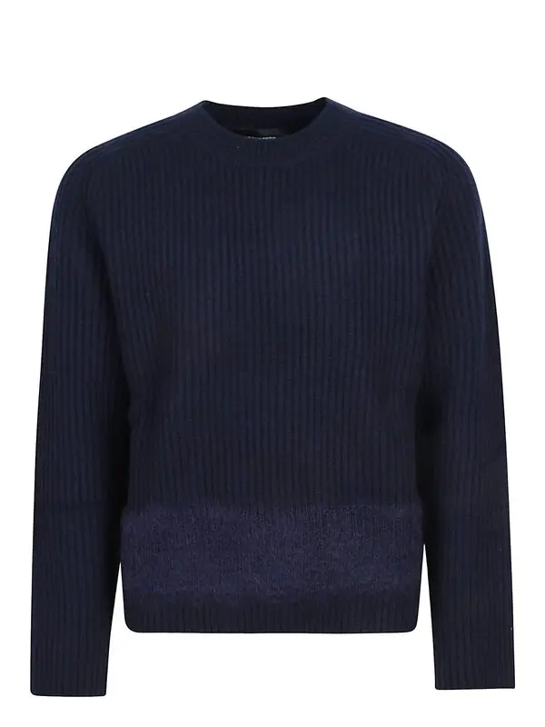 Dsquared2 Ribbed Pullover Jumper - Navy Blue