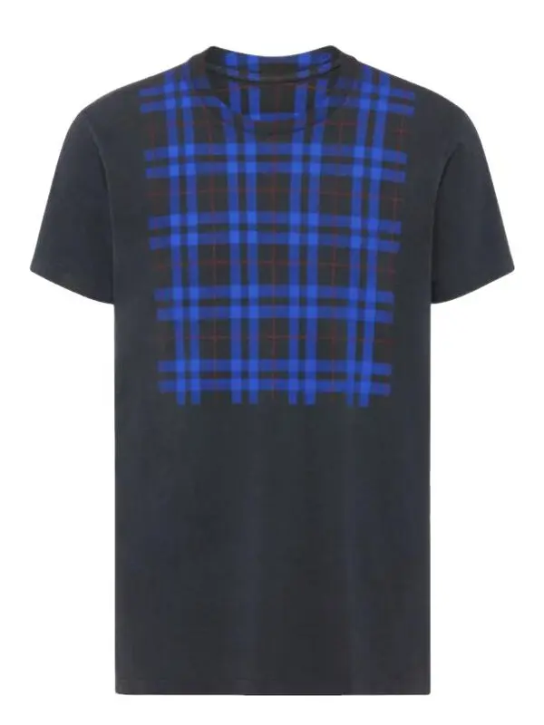 MAISON MARGIELA Checked Panel T-shirt - Anthracite