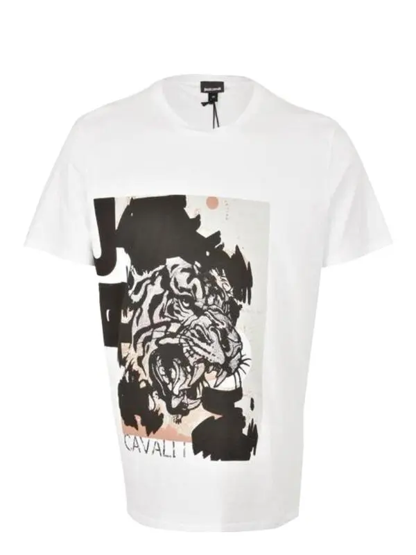 Just Cavalli Printed T-shirt - White
