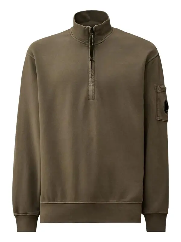 C.P. COMPANY Half-zip Lens-pocket Sweatshirt - Grey