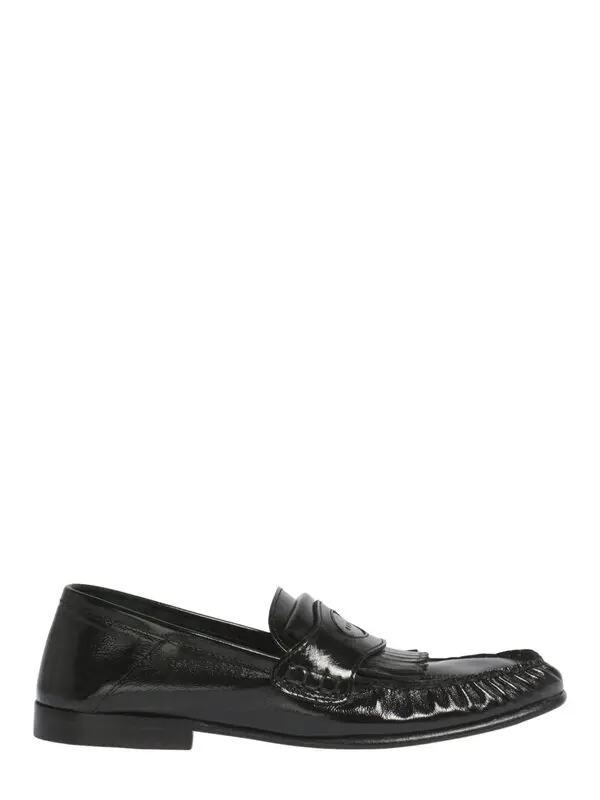 Marni Collapsible Heel Tassel Loafers - Black