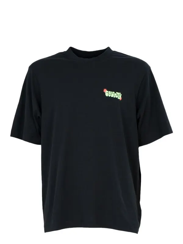 MARCELO BURLON COUNTY OF MILAN County Printed Crewneck T-shirt - Black