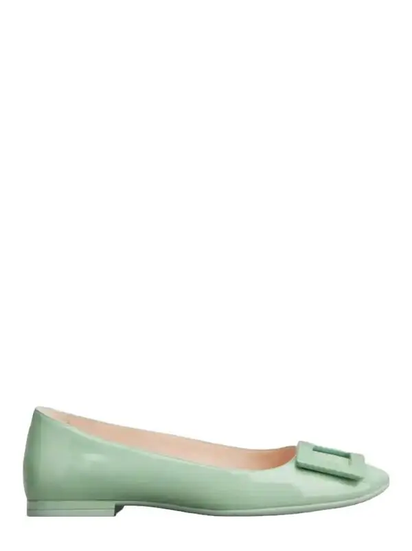 ROGER VIVIER Ballerinas In Patent Leather - Green