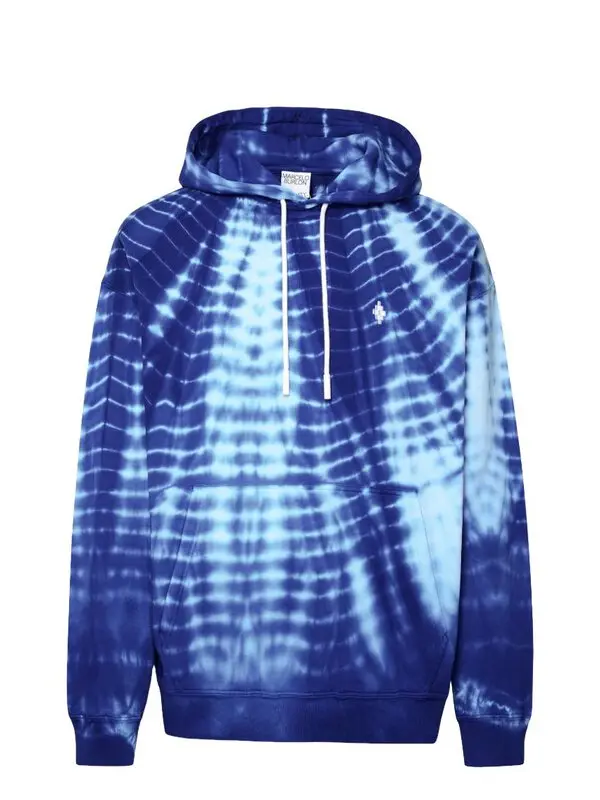 MARCELO BURLON COUNTY OF MILAN Tie-dye Hoodie - Blue
