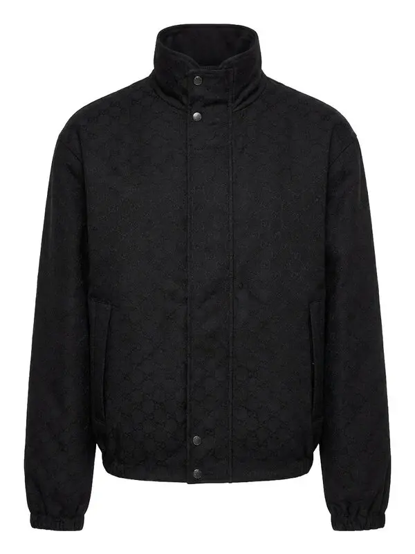 Gucci Reversible Cotton Ripstop Zip Jacket - Black