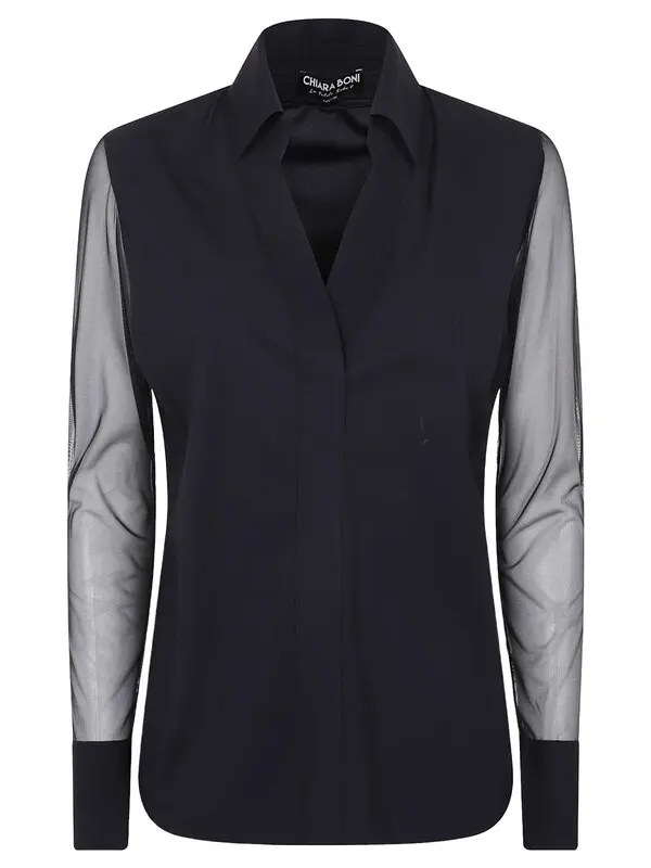 Chiara Boni La Petite Robe Kai Illusion Top - Black